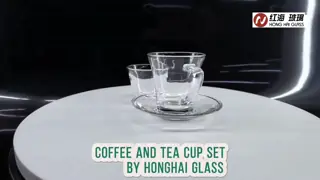 18pcs set 120 grams per cup transparent tea drinking cup 6pcs turkish cups 6pcs saucers 6pcs