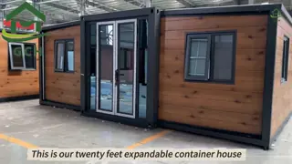 weather tight expandable modular house 10ft-40ft with polyurethane carved wall panels