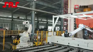 low maintenance robotic stamping cell flexible automation compact footprint