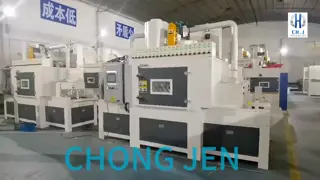 fully automatic satellite multi rotary table sand blasting machine for high productivity