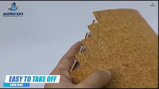 glass accessories 15mm 18mm adhesive cork spacer separator protector pads for glass installation