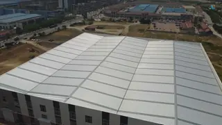 prefab large span h section steel structure building for industrial use