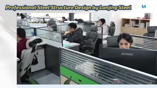 moisture-proof prefabricated steel structure workshop building with professional gutter and drainage