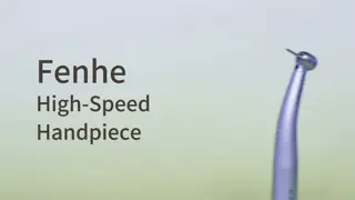 60g dental high speed handpiece with 320,000 rpm and ceramic bearings for precision dental procedure