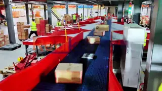 new realkey modular belt sorter automated parcel sorting system with 3500 pcs/h capacity 20kg load