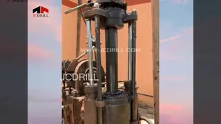 diesel engine portable water well driller skid mounted rotary 180m