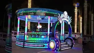 outdoor rhythmic tagada fair ride disco turntable 24 seat for children