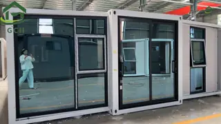 modern expandable container house 10ft 20ft 30ft 40ft with great wall cladding panels