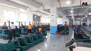 user friendly compact walk behind auto scrubber dryer machine 116kg