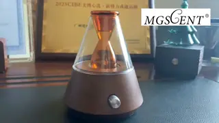 stylish wood aroma diffuser with cold-air diffusion and high-capacity lithium battery for office
