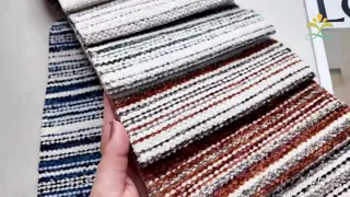 high quality new plain 100% polyester jacquard stripe blended woven chenille sofa & sofa fabric home