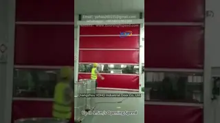 industrial high speed door for warehouse logistics centers with fast operation and high frequency pe