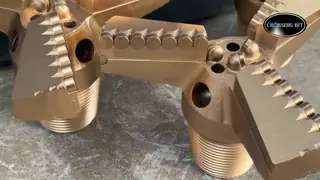 9 7/8”3 blades pdc diamond bit pdc drag bit for bore hole drilling