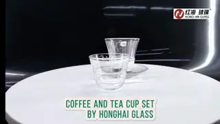110 ml capacity clear glass tea cup 36pcs set designed for coffee lovers transparent material