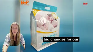 hot selling custom zipper close clean conscious diapers packaging plastic baby diapers bag