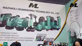 90w 21inch walk behind auto scrubber machine mop for floor washing cleaning