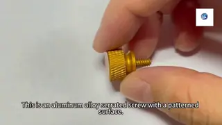 anodized aluminum hand tightening screw, non-standard fastener