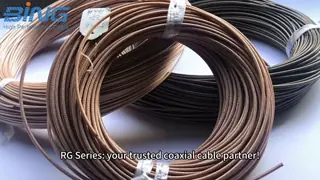 rg141 coaxial cable m17/71 50 ohm mil-dtl-17 compliant rf cable with fiberglass jacket