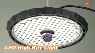 4000k 100w 150w ufo led high bay light aluminum power factor 9.5 200lm/w ip65 for industrial