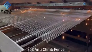 galvanized steel wire and fine mesh 358 anti climb fence prevent climbing and cutting in sensitive