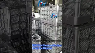 modular spliced 1.4859 heat treatment baskets for heat treatment furnaces