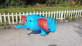kid fun attractive cartoon animal ride on toy electric car for shopping center