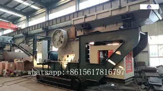 Mobile Jaw Crusher Station for Aggregate and Quarry Crushing Line