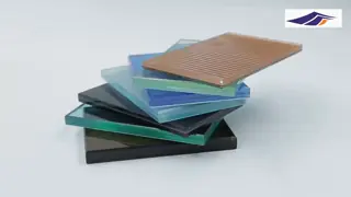 custom iridescent gradient tempered glass for stunning art installations