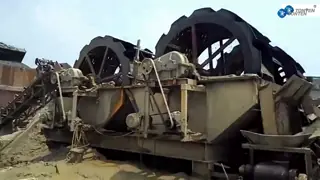 mine sand wheel washer equipment wheel stone gravel washing machine