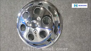 16 inch steel chrome finished steering wheel cover for car truck bus custom size