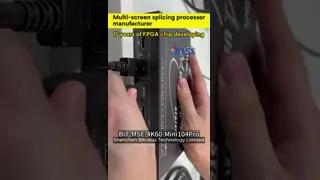 4k60 resolution video wall controller with pixel-to-pixel splicing and industrial-grade design
