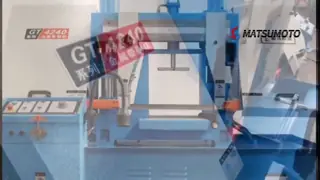 hydraulic control gt4240 industrial metal cutting bandsaw double column 19-86m/min