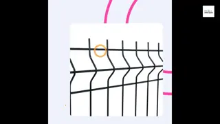 pvc coated 3d welded wire fence  curved metal garden fencing 2.3m*3m