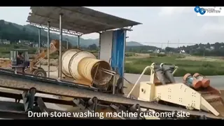 stone drum washing machine sludge concrete sand gravel  washing machine