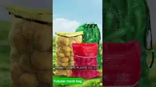 5kg-50kg yellow color tubular mesh bag for seed potato