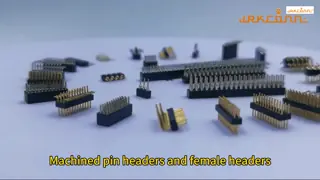 single row 25pin 1.27mm pitch pin header and connector smt gold plating