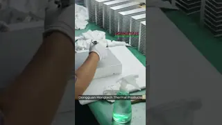 large size aluminum heat sink with cnc drilled mounting holes for efficient heat dissipation