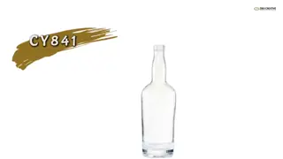 cork top custom tequila bottles 650g 750ml crystal white bulk empty wine bottles cy-841