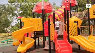 outdoor playground kids fun play toys school playground mini plastic slide set for children