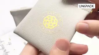 custom logo printed pu leather pouch waterproof leather key coin jewelry pouch