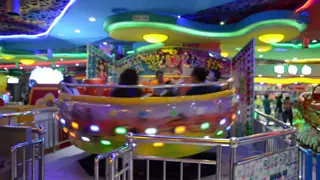 12 seat mini disco tagada rides turntable for family amusement 380v