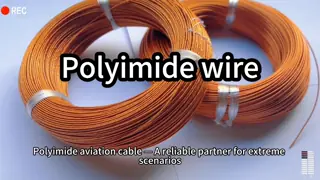 250v het-spc polyimide taped wire silver plated copper lightweight cable for communication