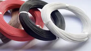 600v af250-2 hookup wire silver plated copper ptfe insulated wire for industrial building