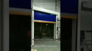 380v high frequency operation pvc high speed door for warehouse logistics