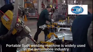 xinwei dn2 series suspension spot welder with hand gun portable sheet metal welding machine