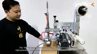desktop semi automatic flat labeling machine paper boxes packaging bags and bottles label applicator