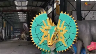Stage Show Animatronic Dilophosaurus Walking Dino Costume Hidden Legs