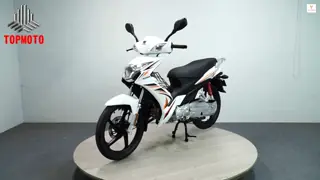 durable 107cc underbone motorcycle with electric & kick start, 12v 8-pole full-wave ac magneto