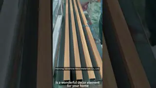 160*22mm waterproof indoor wpc wall panel lamainated surface treatment