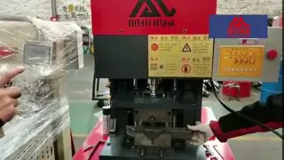 stainless steel copper pvc punching and cutting machine angle iron